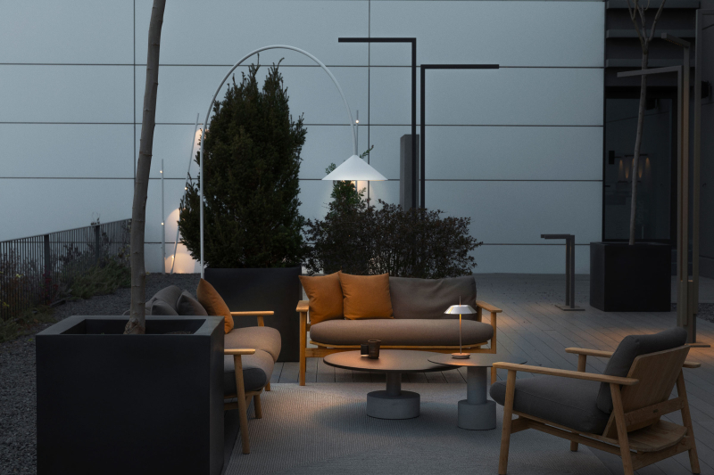 New terrace design updates Vibia’s outdoor exhibition space | Vibia